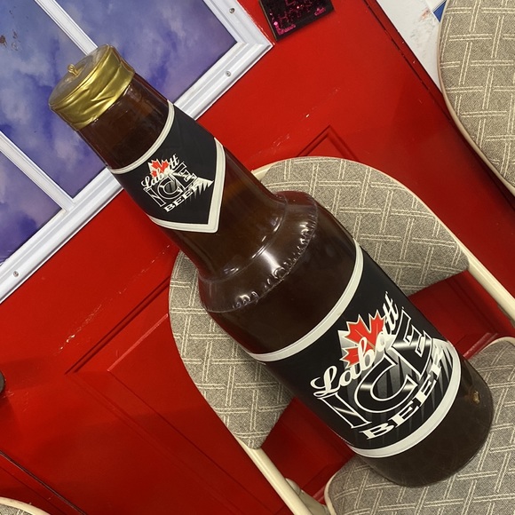 Labat ice beer | Accents | Rare Nostalgic Labatt Ice Beer Blowup 3x8w ...
